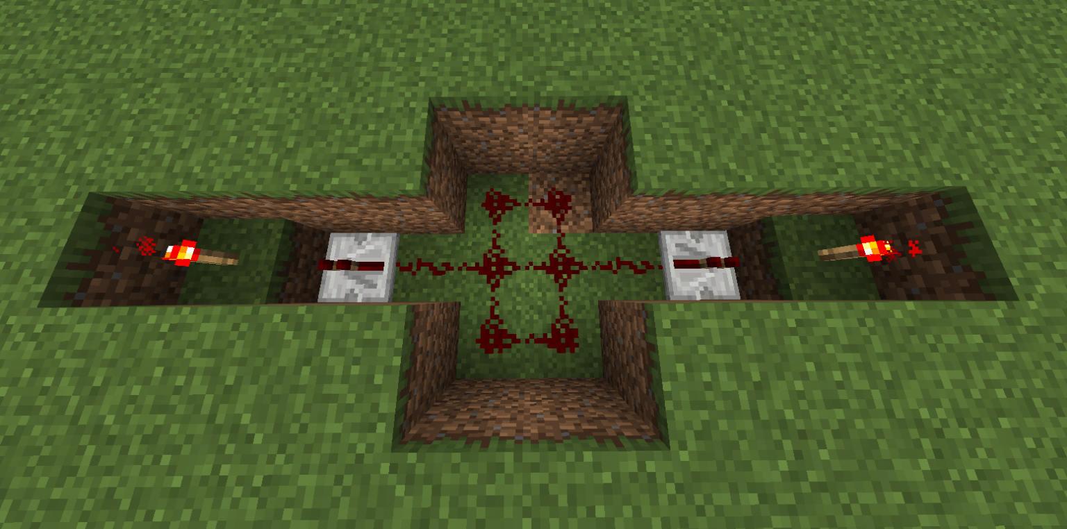 One minute easy 2x2 Redstone door tutorial | GGServers Blog