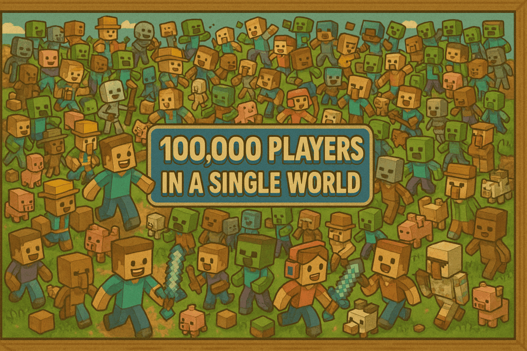 The Future is Now: 100,000 Players in a Single Minecraft World ...