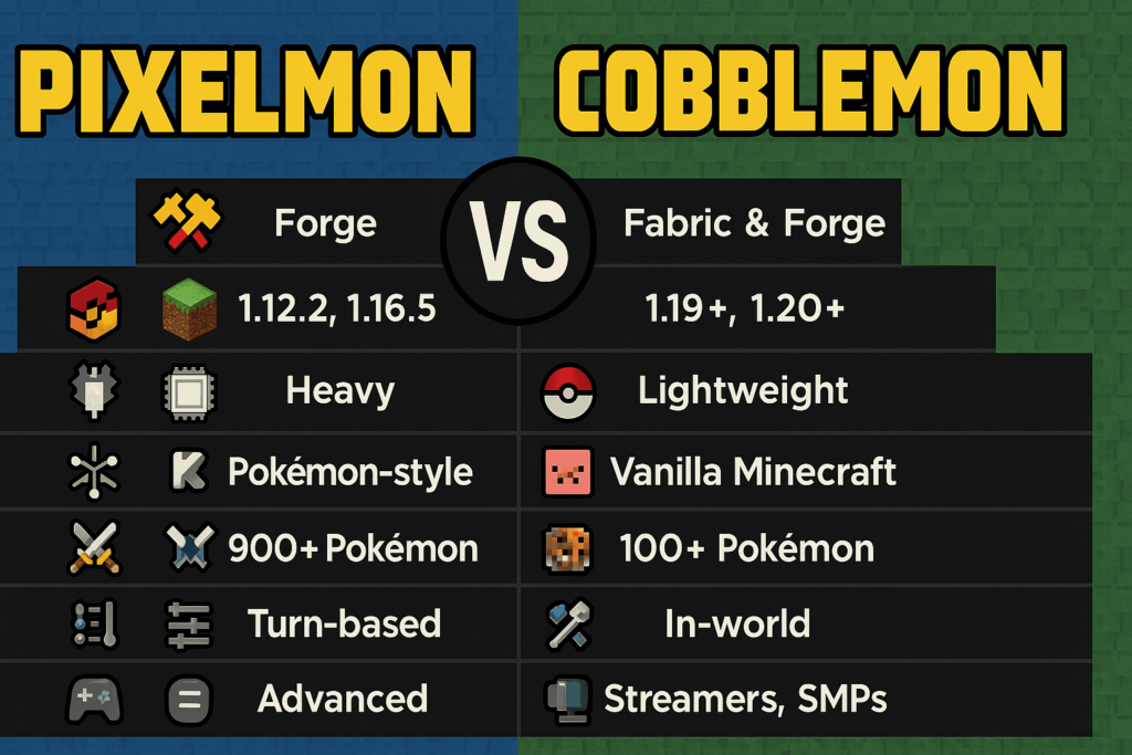 Pixelmon vs Cobblemon: A Comparison for Pokémon Fans | GGServers Blog