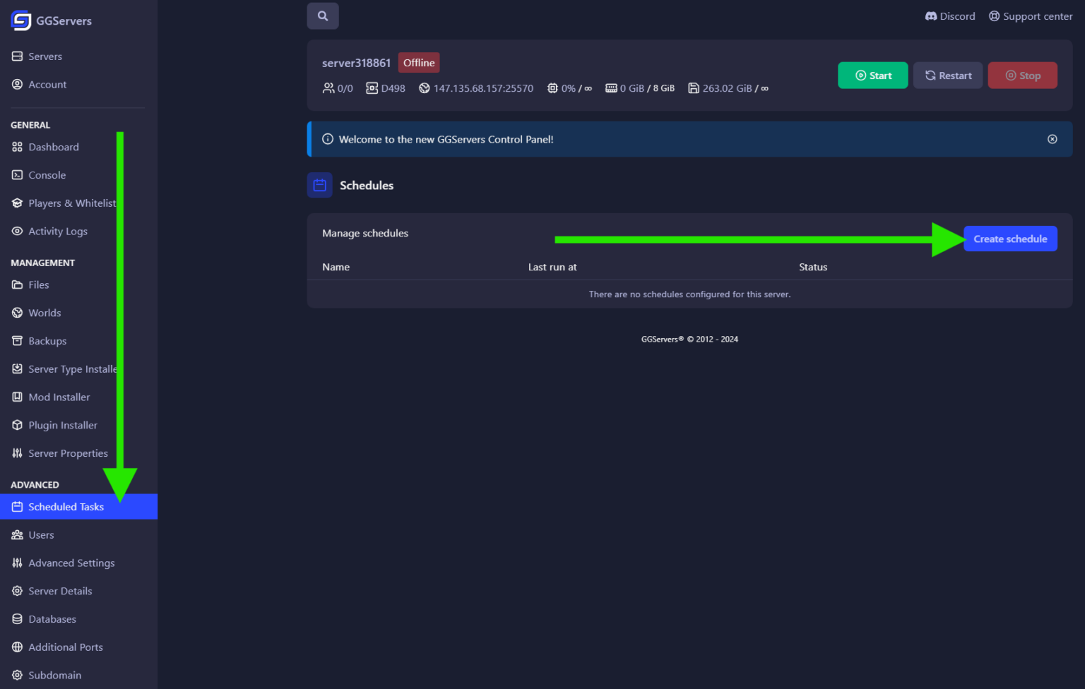 How to Create Automatic Backups - GGServers Knowledgebase