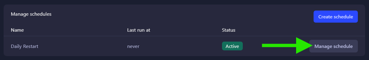 How to Setup Automatic Restarts with Offset Messages - GGServers Knowledgebase