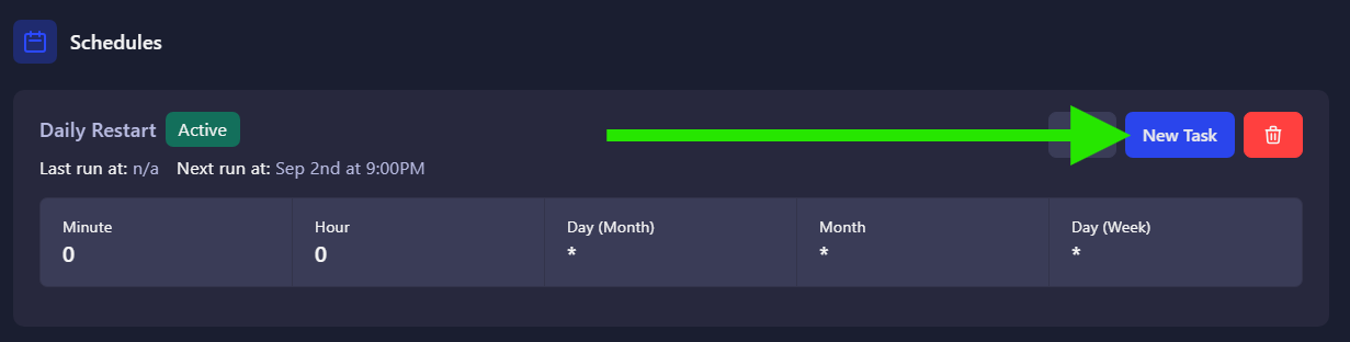 How to Setup Automatic Restarts with Offset Messages - GGServers Knowledgebase