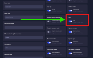 How to Turn PVP on or off - GGServers Knowledgebase