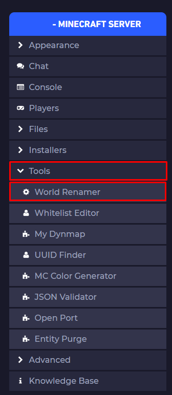 How to Rename Your World - GGServers