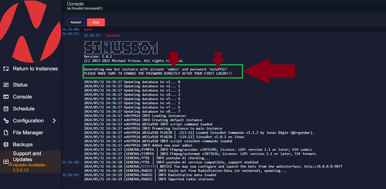 Getting Started - SinusBot - GGServers Knowledgebase
