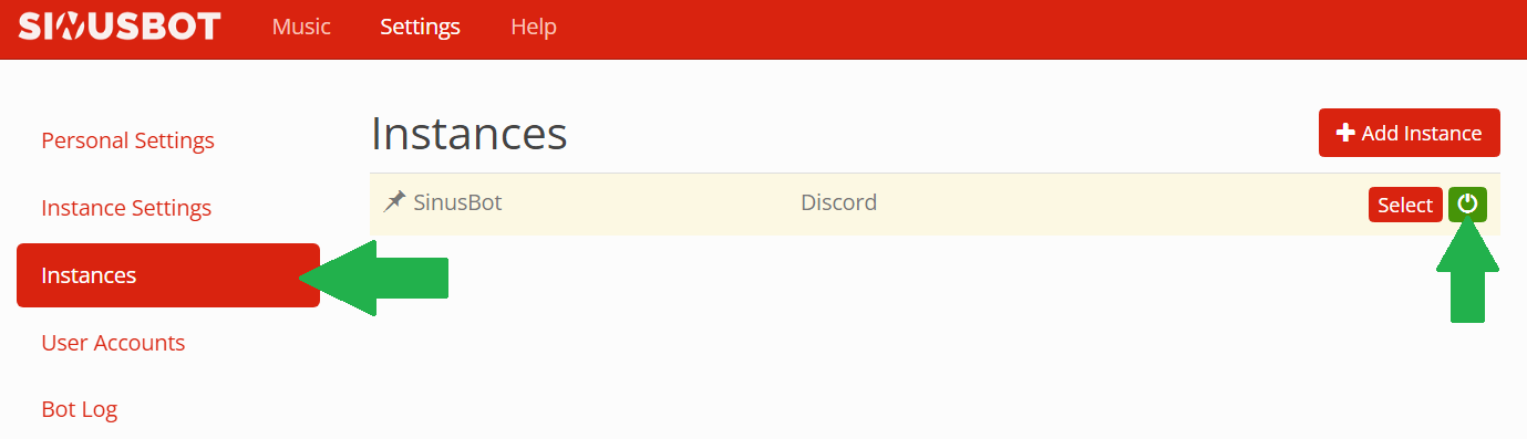 Getting Started - SinusBot - GGServers Knowledgebase