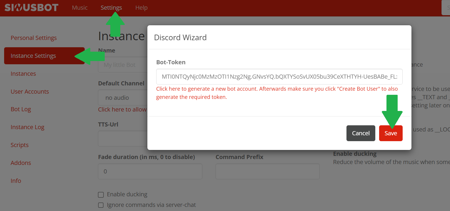 Getting Started - SinusBot - GGServers Knowledgebase