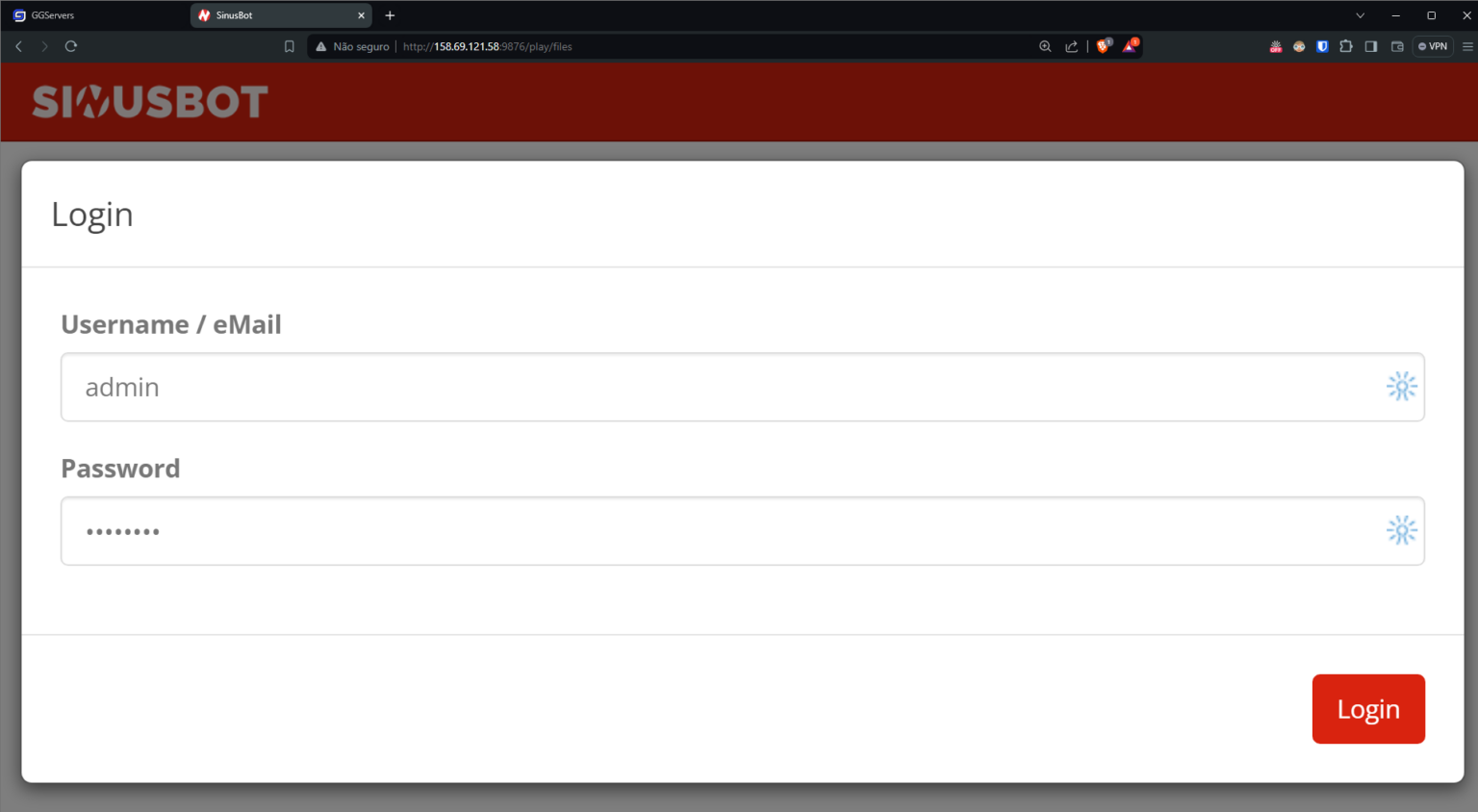 Getting Started - SinusBot - GGServers Knowledgebase