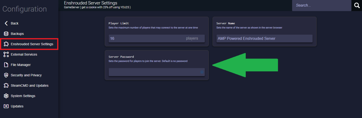 How to Make Your Enshrouded Server Public/Private - GGServers Knowledgebase