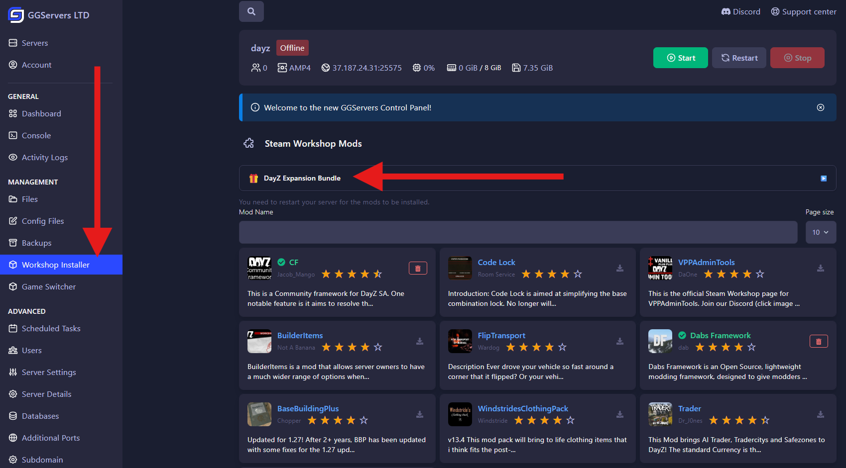 How to Install DayZ Expansion Bundle on DayZ Server - GGServers ...