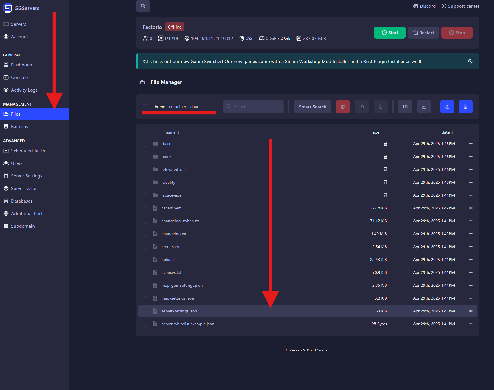 How to Join Your Factorio Server - GGServers Knowledgebase