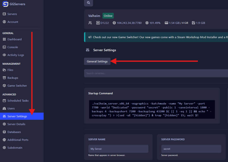 How to make your Valheim Server Public or Private - GGServers Knowledgebase
