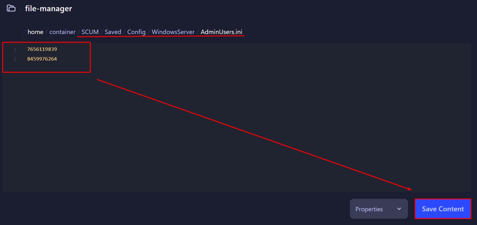 How to Set Admins on Your SCUM Server - GGServers Knowledgebase