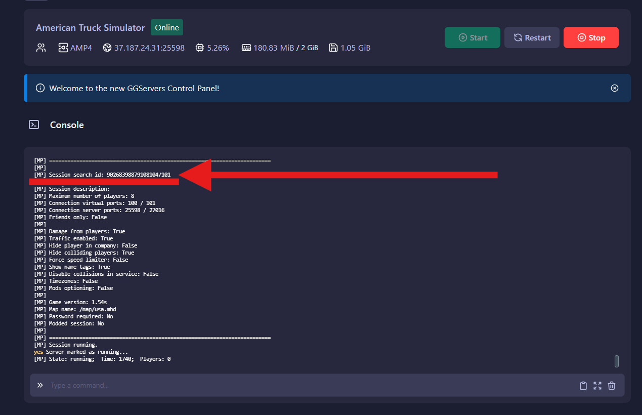How to Connect to Your American Truck Simulator Server - GGServers Knowledgebase