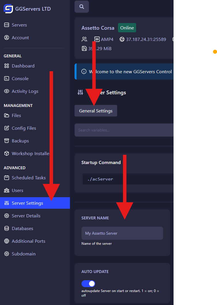 How to Join Your Assetto Corsa Server - GGServers Knowledgebase