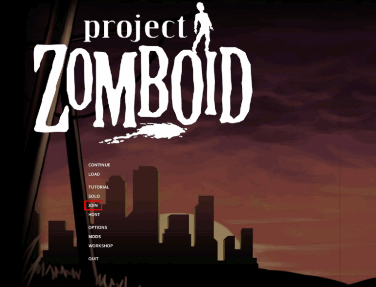 How to Join Your Project Zomboid Server - GGServers Knowledgebase