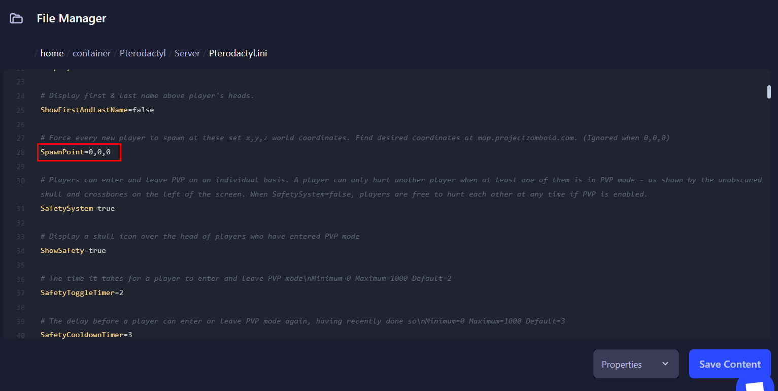 How to Set the Spawn Point of Your Project Zomboid Server - GGServers Knowledgebase