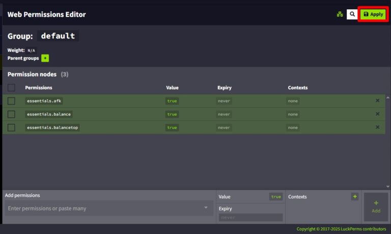 How to set Permissions Using LuckPerms - GGServers Knowledgebase