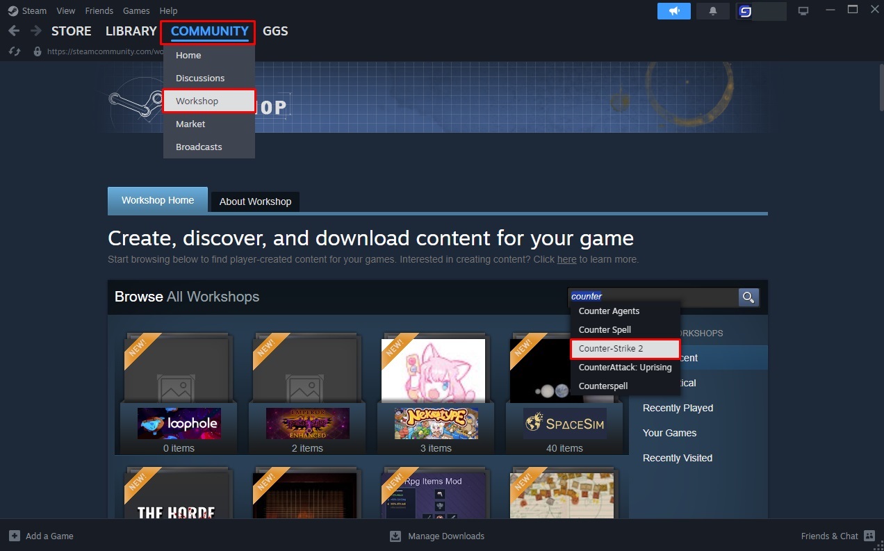 How to Create a Steam Workshop Collection - GGServers Knowledgebase