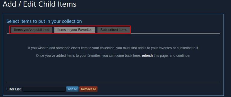 How to Create a Steam Workshop Collection - GGServers Knowledgebase